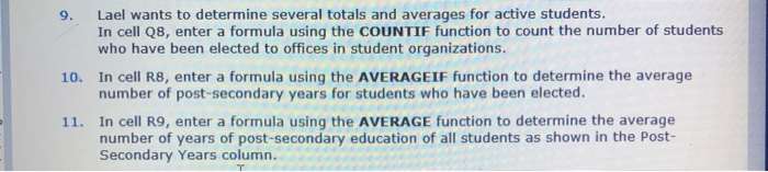 Solved Lael wants to determine several totals and averages | Chegg.com Solved Lael wants to determine several totals and averages | Chegg.com
