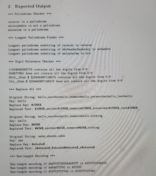 Solved 1 String Stuff Create a class StringStuff and the | Chegg.com