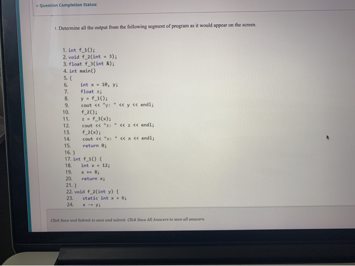 Solved Question Completion Status: 1. Determine all the | Chegg.com