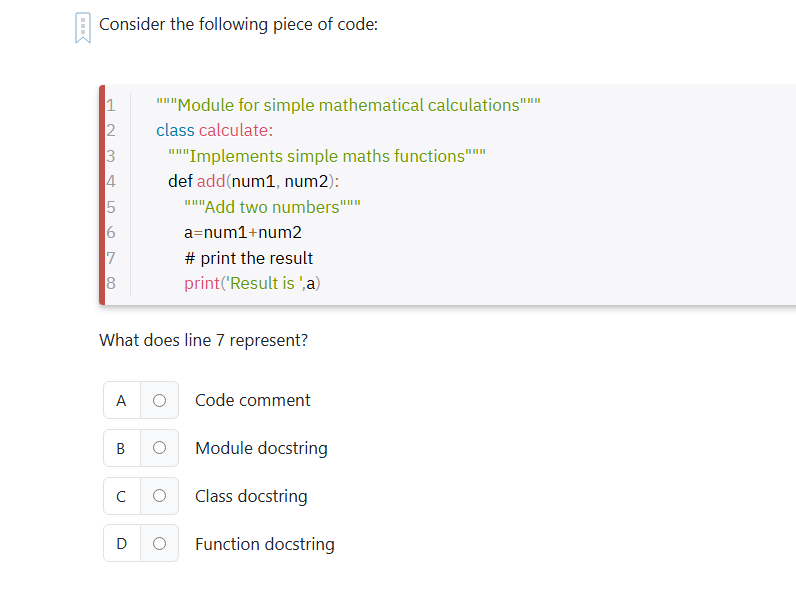 Solved ```"" ﻿"Module for simple mathematical | Chegg.com