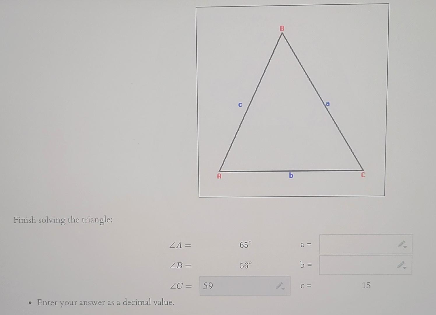 Solved Finish solving the | Chegg.com