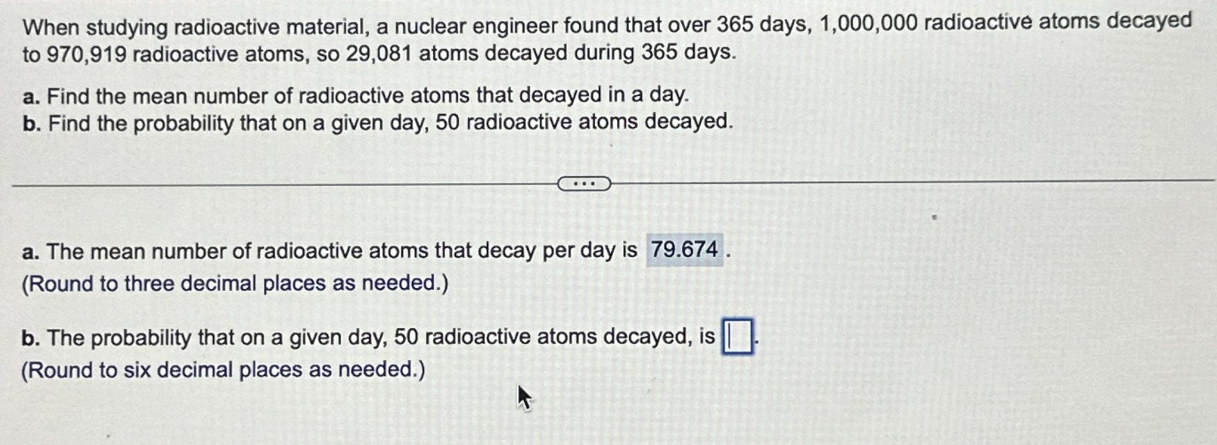 Solved When studying radioactive material, a nuclear | Chegg.com