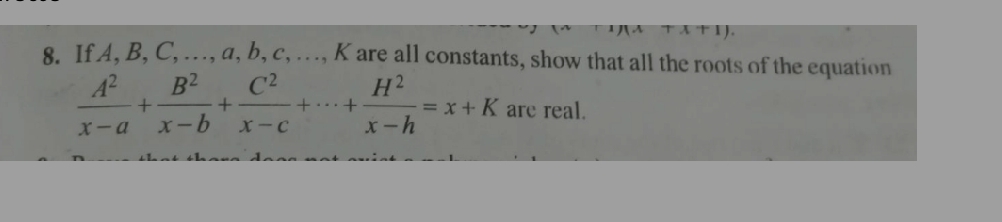 If A,B,C,dots,a,b,c,dots,K ﻿are all constants, show | Chegg.com