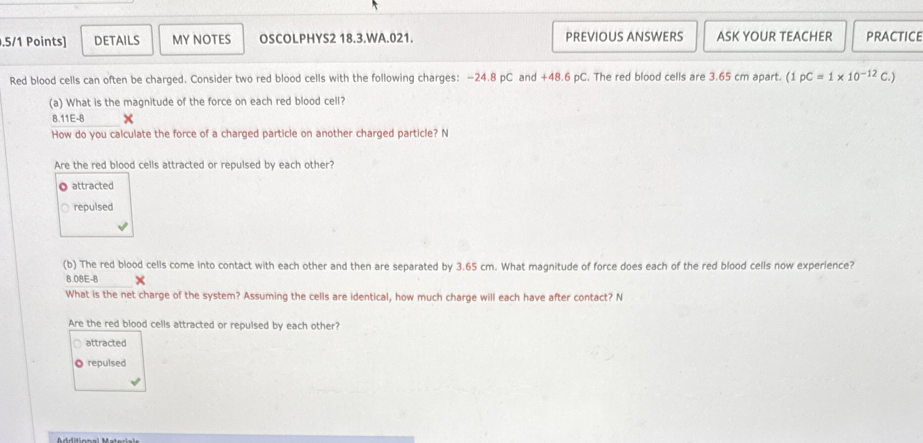 Solved .5/1 ﻿Points]OSCOLPHYS2 18.3.WA.021.Red blood cells | Chegg.com