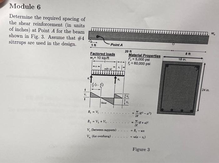 Solved Determine the required spacing of the shear | Chegg.com