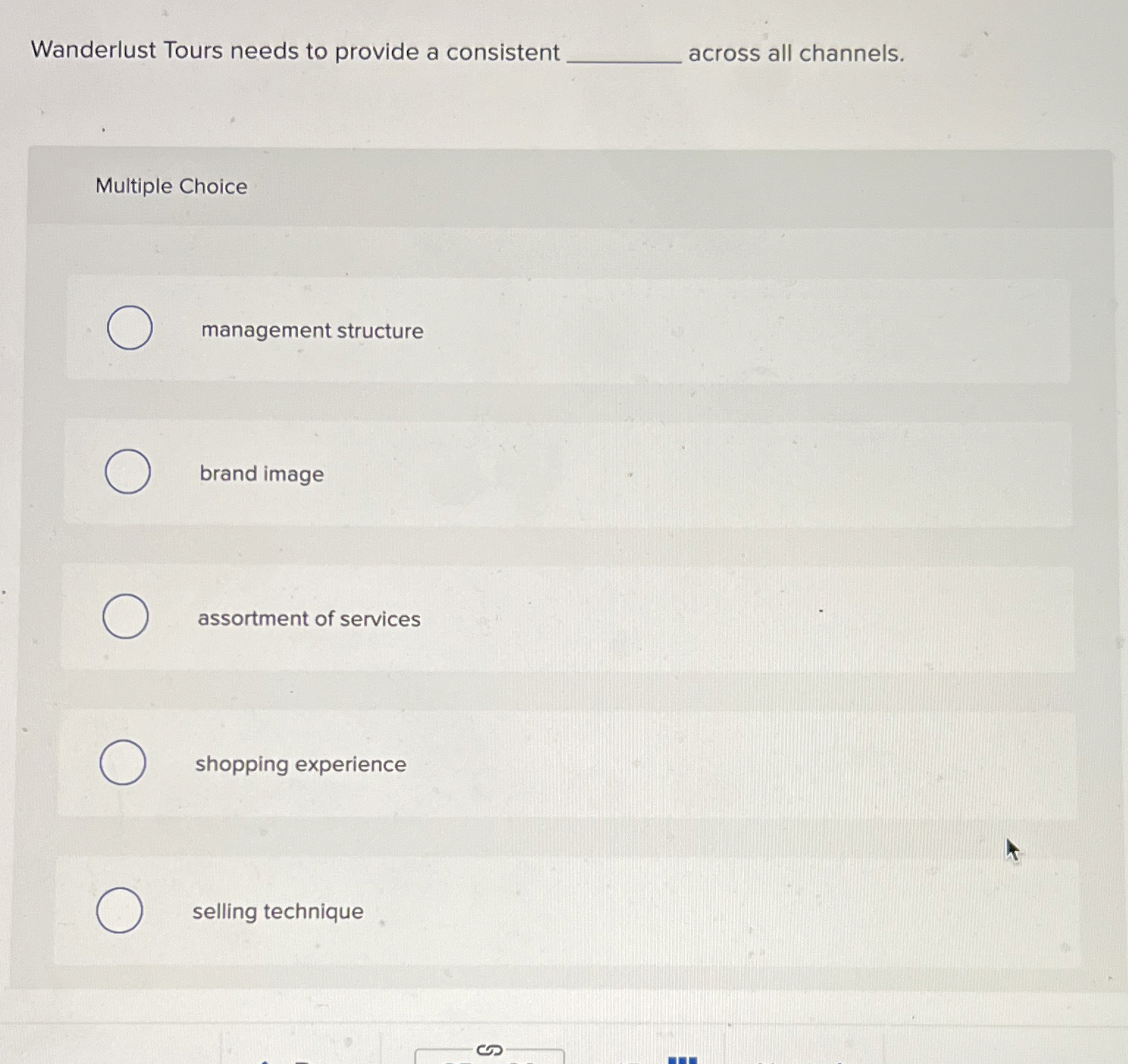 Solved Wanderlust Tours needs to provide a consistentacross | Chegg.com