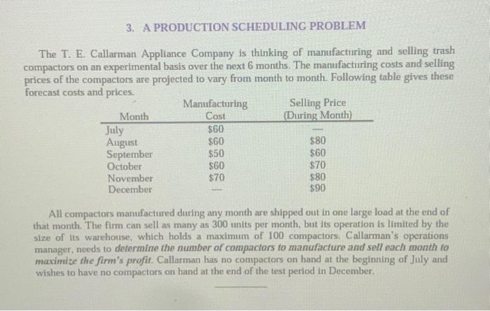 Solved This is a supply chain logistics question. a) | Chegg.com