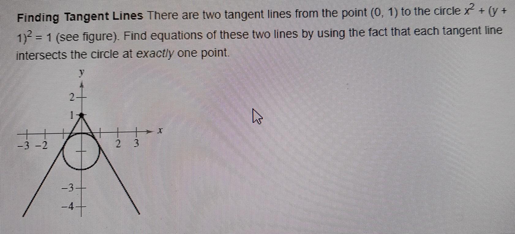 Solved Finding Tangent Lines There are two tangent lines | Chegg.com