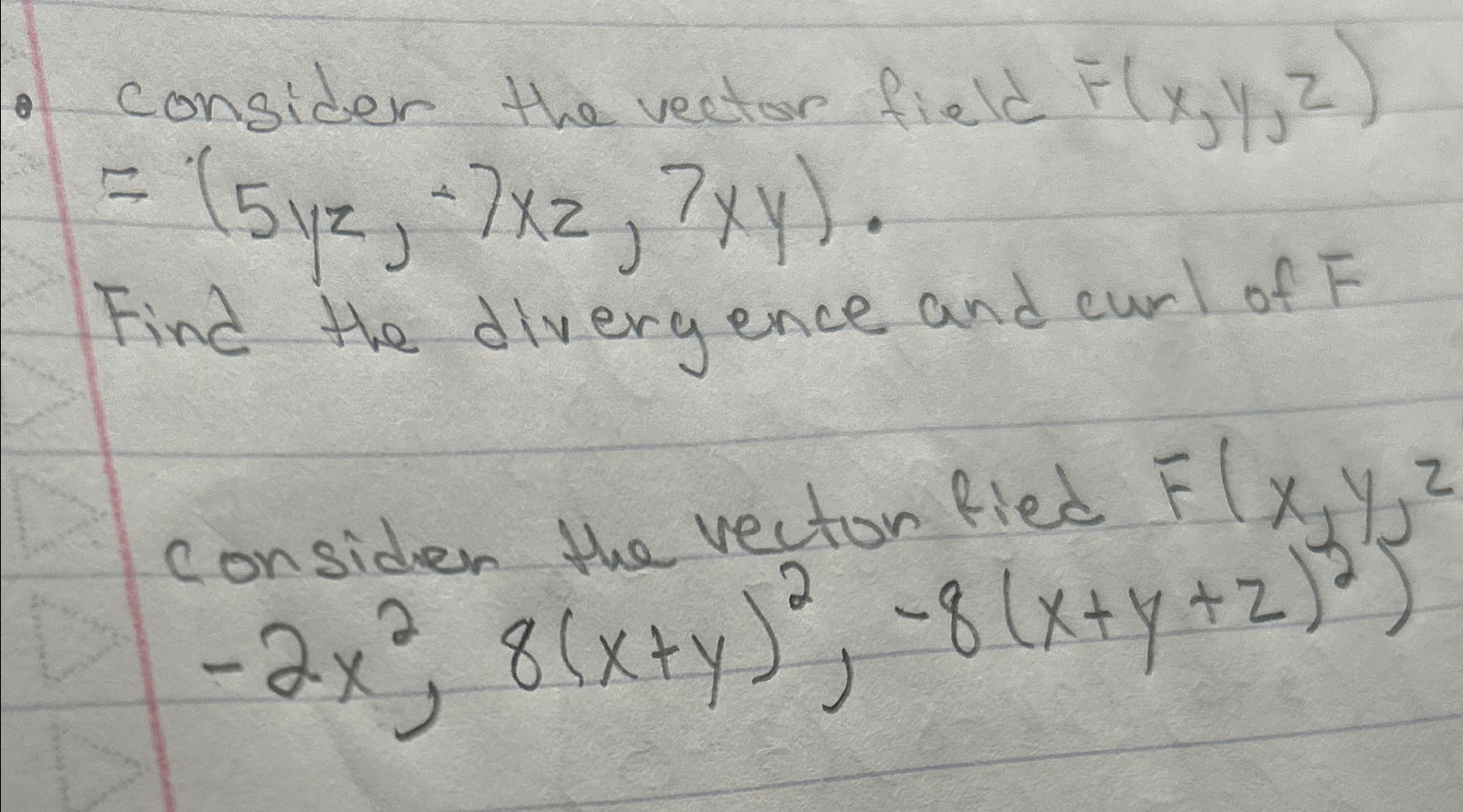 Solved consider the vector field | Chegg.com