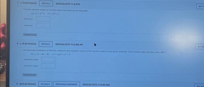 Solved f(x,y)=e−n,x2+4p2