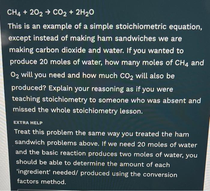 Solved CH4+2O2→CO2+2H2O This is an example of a simple | Chegg.com
