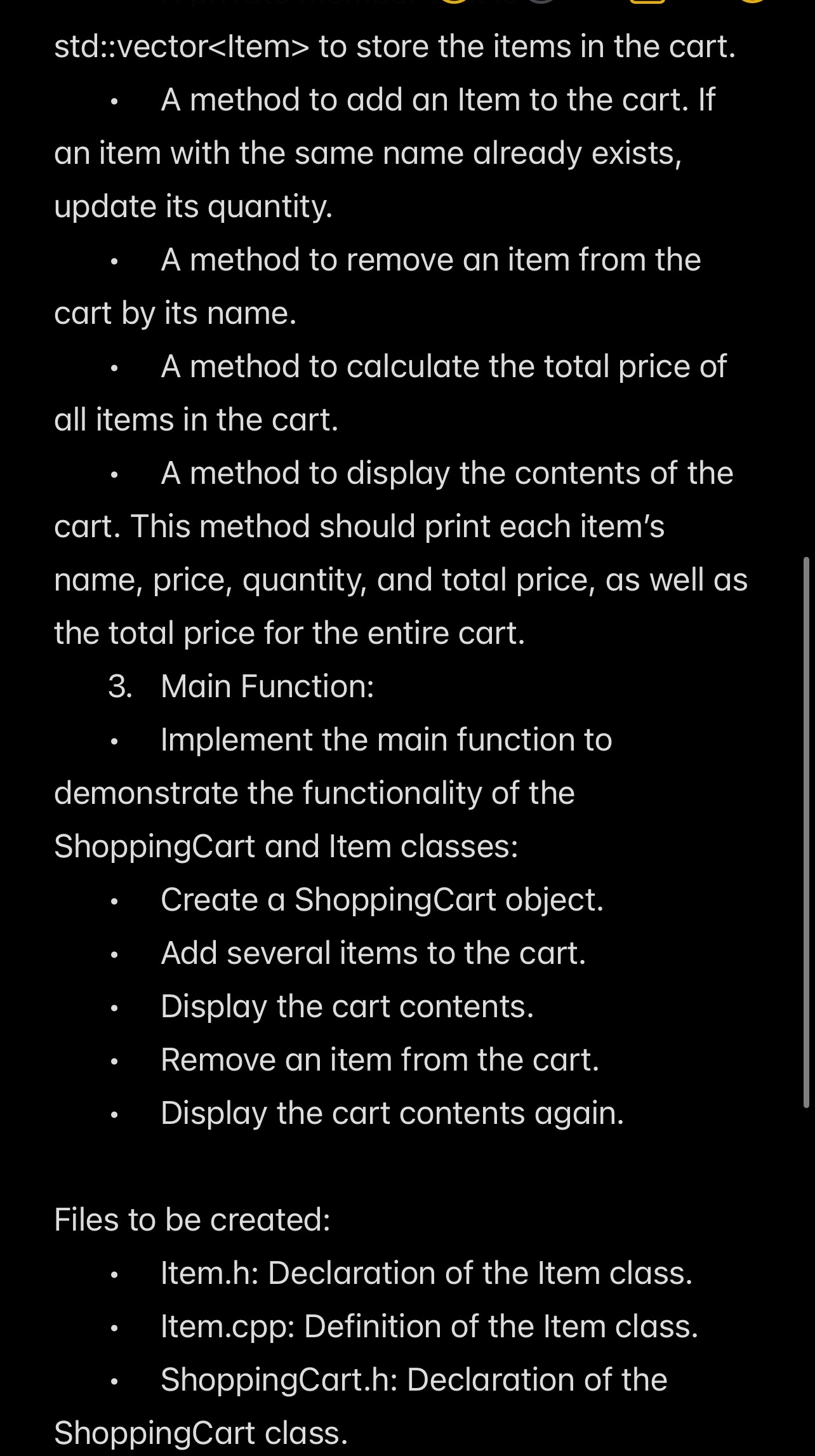 Solved Question 1:You are required to implement a basic | Chegg.com