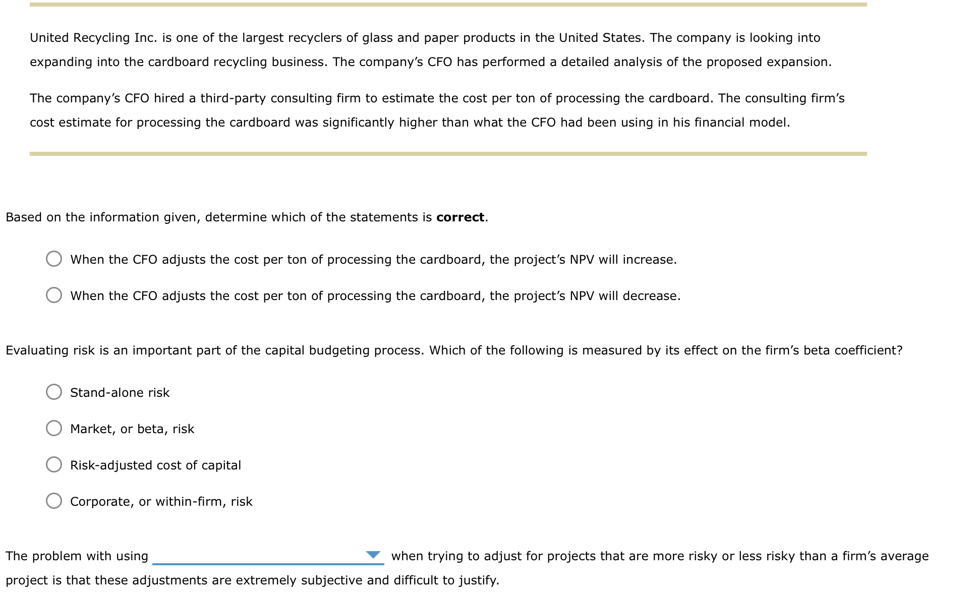 Solved The problem with usingwhen trying to adjust for | Chegg.com