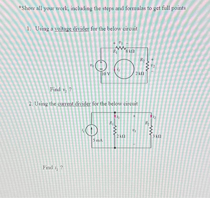 Solved * Show all your work, including the steps and | Chegg.com