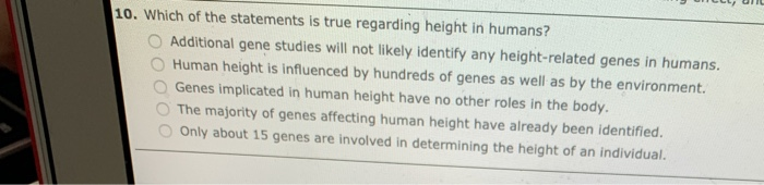 Solved II 1. Most common human traits, such as height, | Chegg.com