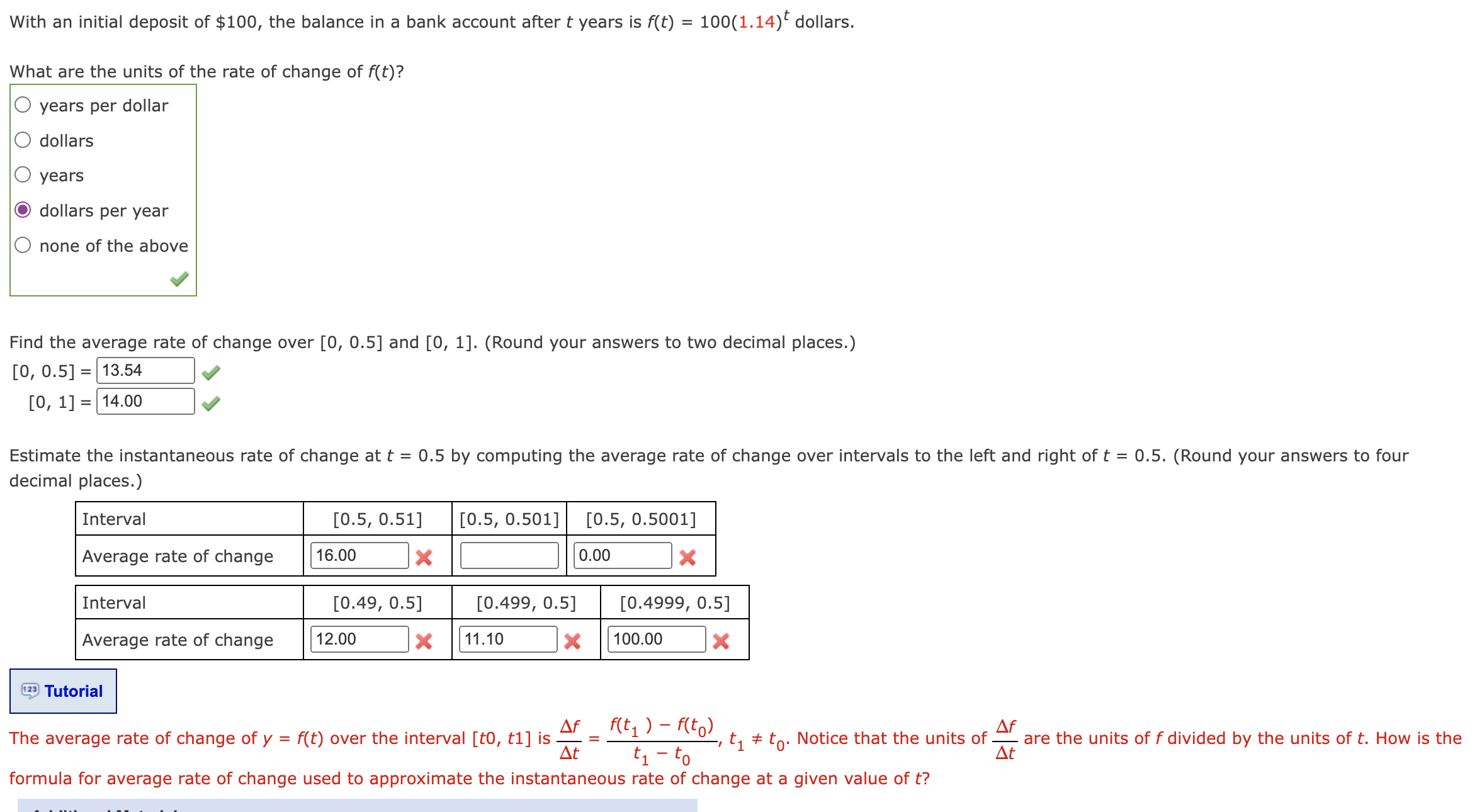 Solved With an initial deposit of $100, ﻿the balance in a | Chegg.com