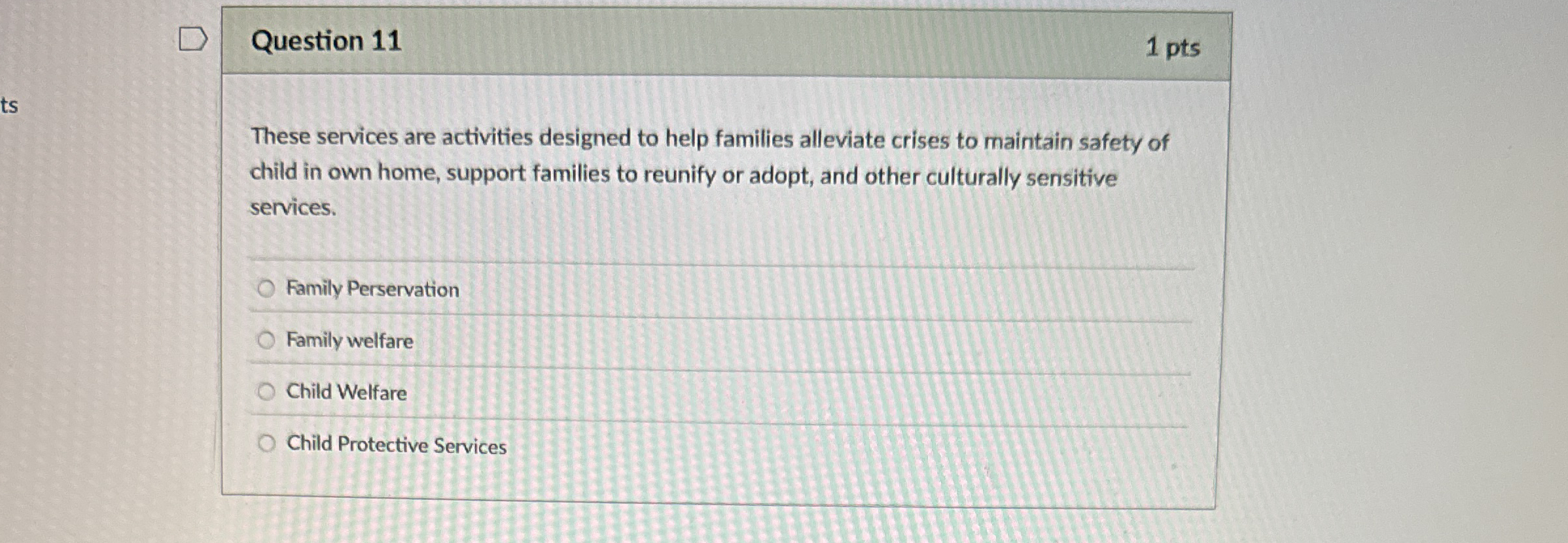 Solved Question 111 ﻿ptsThese services are activities | Chegg.com