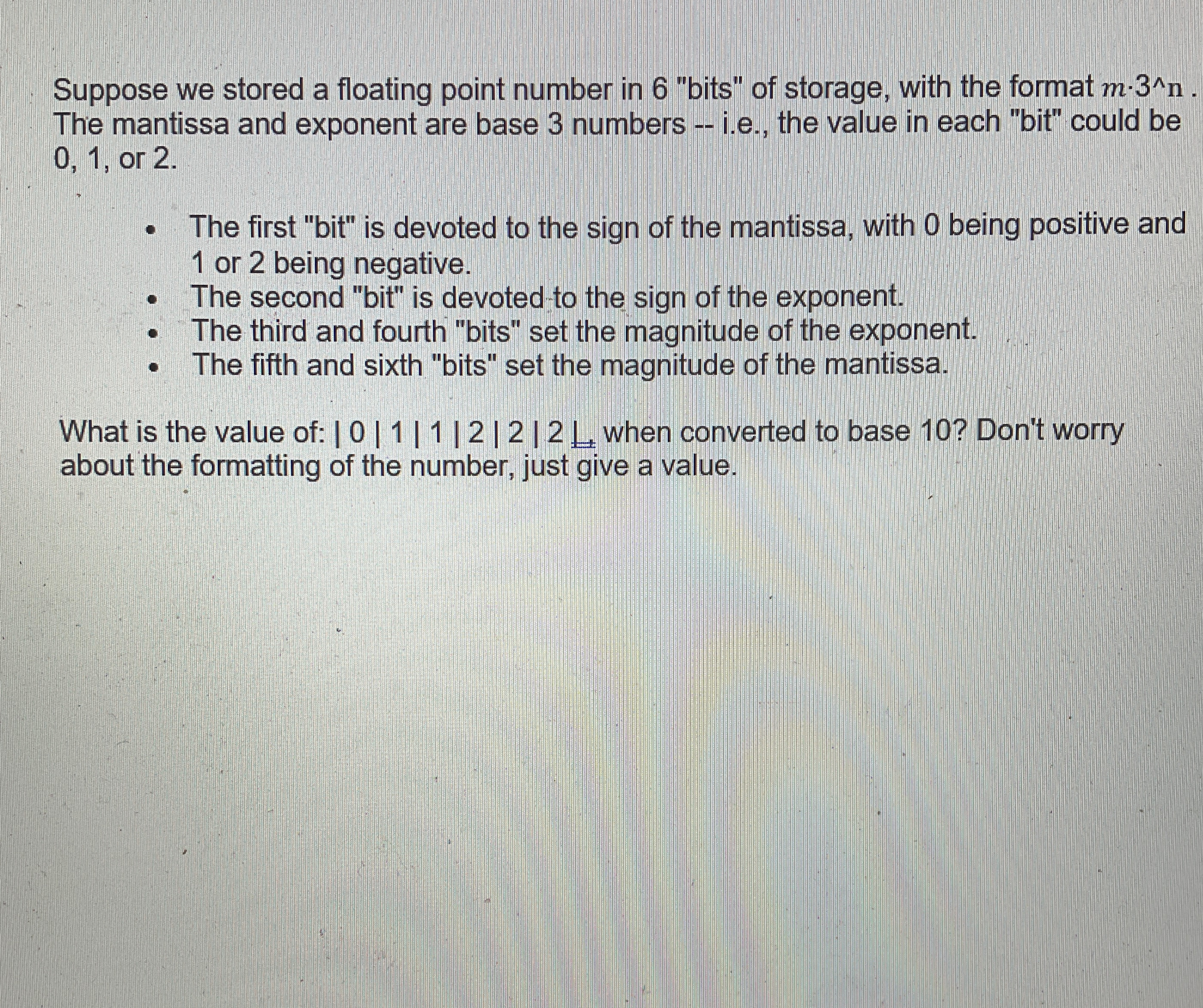 Solved Please solve below converting 011222 ﻿from base 3 | Chegg.com