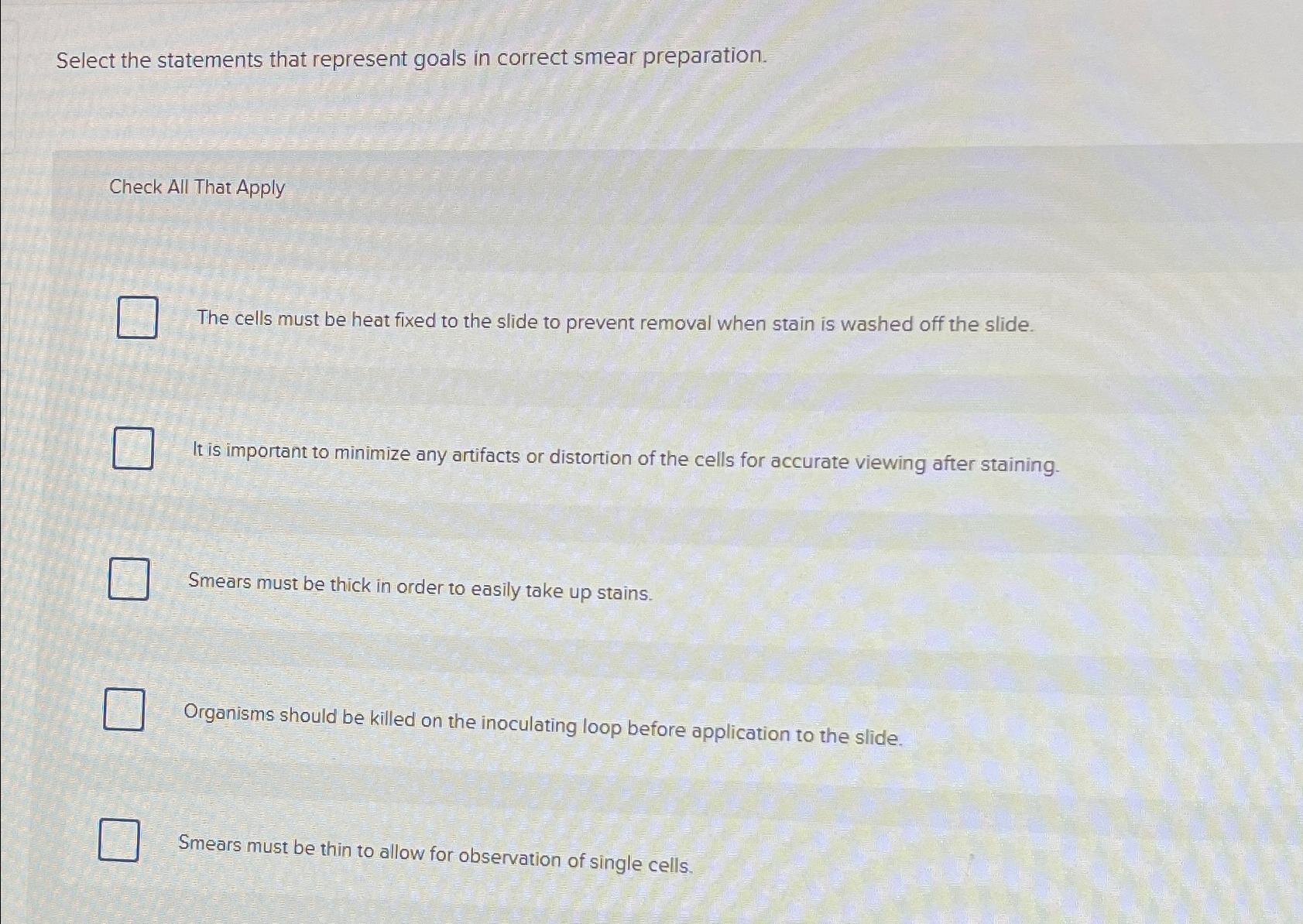 Solved Select the statements that represent goals in correct | Chegg.com