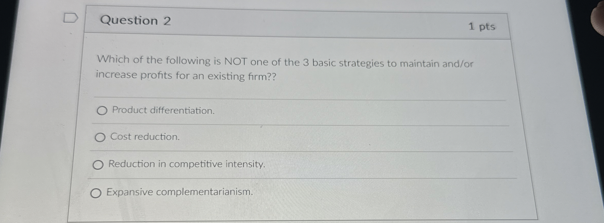 Solved Question 21 ﻿ptsWhich of the following is NOT one of | Chegg.com