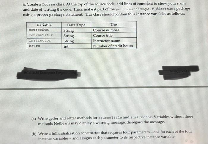 Solved using java/netbeans, plz write a sample code of the | Chegg.com