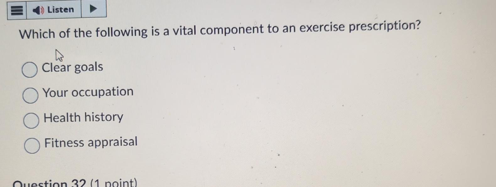 Solved Which of the following is a vital component to an | Chegg.com