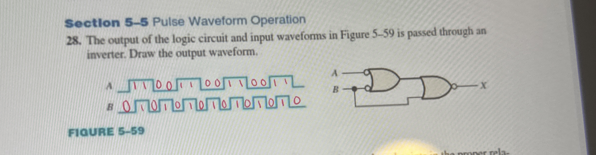 Solved Section 5-5 ﻿Pulse Waveform OperationThe output of | Chegg.com