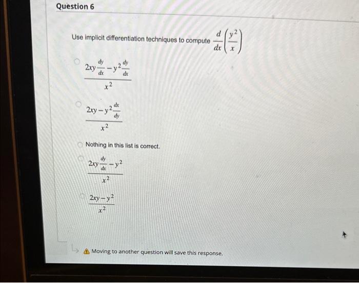 Solved Use implicit differentiation techniques to compute | Chegg.com