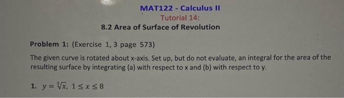 Solved Problem 1: (Exercise 1, 3 page 573) The given curve | Chegg.com Solved Problem 1: (Exercise 1, 3 page 573) The given curve | Chegg.com