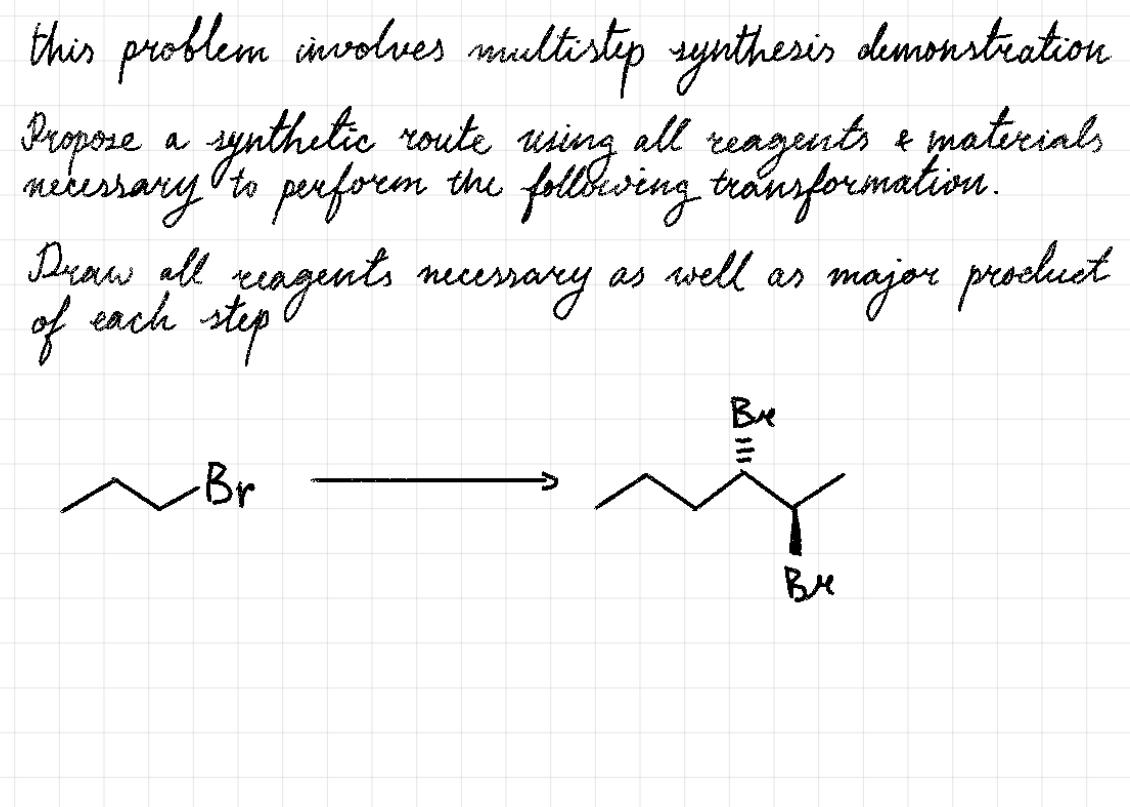 Solved this problem ivolves multistep synthesis | Chegg.com
