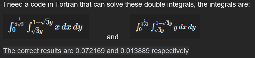 Solved I need a code in Fortran that can solve these double | Chegg.com
