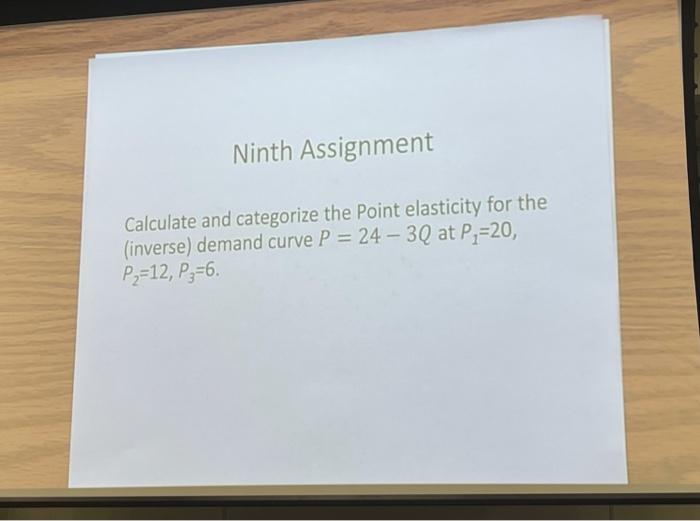 Solved Ninth Assignment Calculate and categorize the point | Chegg.com
