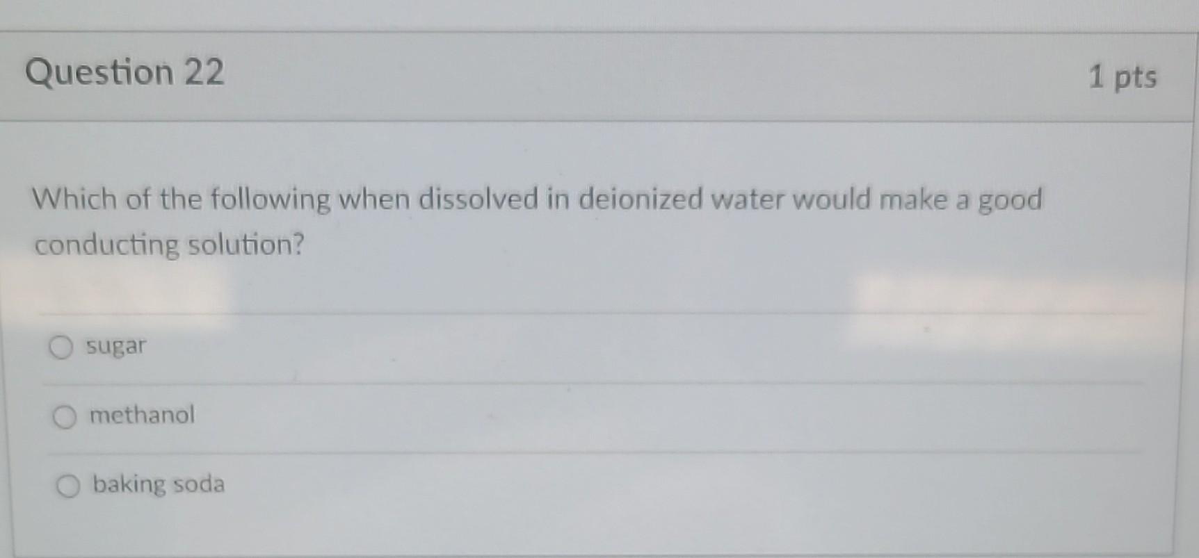 Solved Question 22 Which of the following when dissolved in | Chegg.com