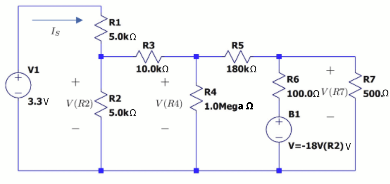 Solved From the diagram, find Vr2, ﻿Vr4, ﻿Vr7, ﻿and Is. | Chegg.com
