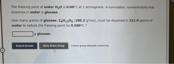 Solved dissolves in water is glucose . How many grams of | Chegg.com