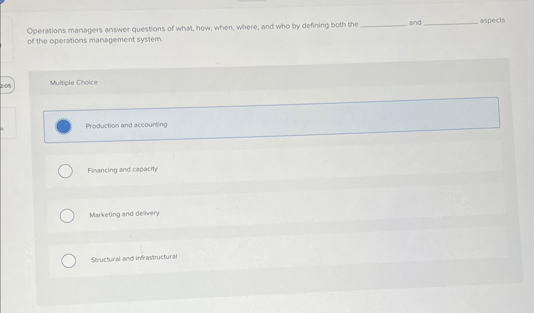 Solved Operations managers answer questions of what, how, | Chegg.com