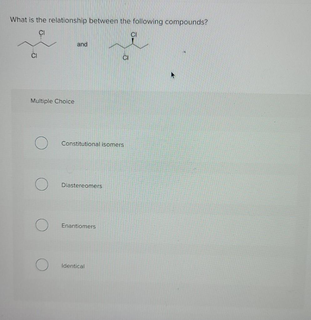 Solved Which of the following structures has a different | Chegg.com