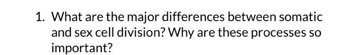 What Are The Major Differences Between Somatic And