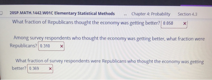 Solved D 205P.MATH.1442.W01C Elementary Statistical Methods | Chegg.com