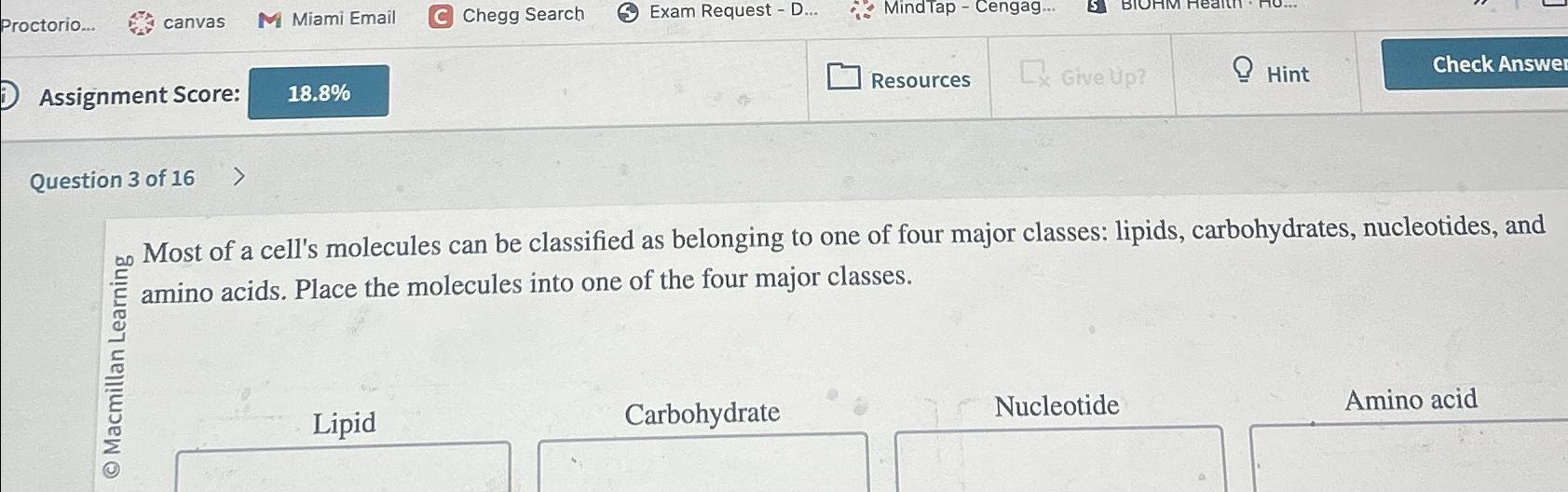 Solved Assignment Score:ResourcesGive Up?HintQuestion 3 ﻿of | Chegg.com