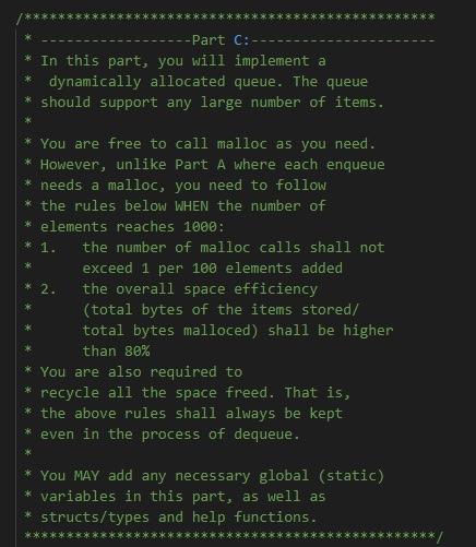 * In this part, you will implement a * dynamically | Chegg.com