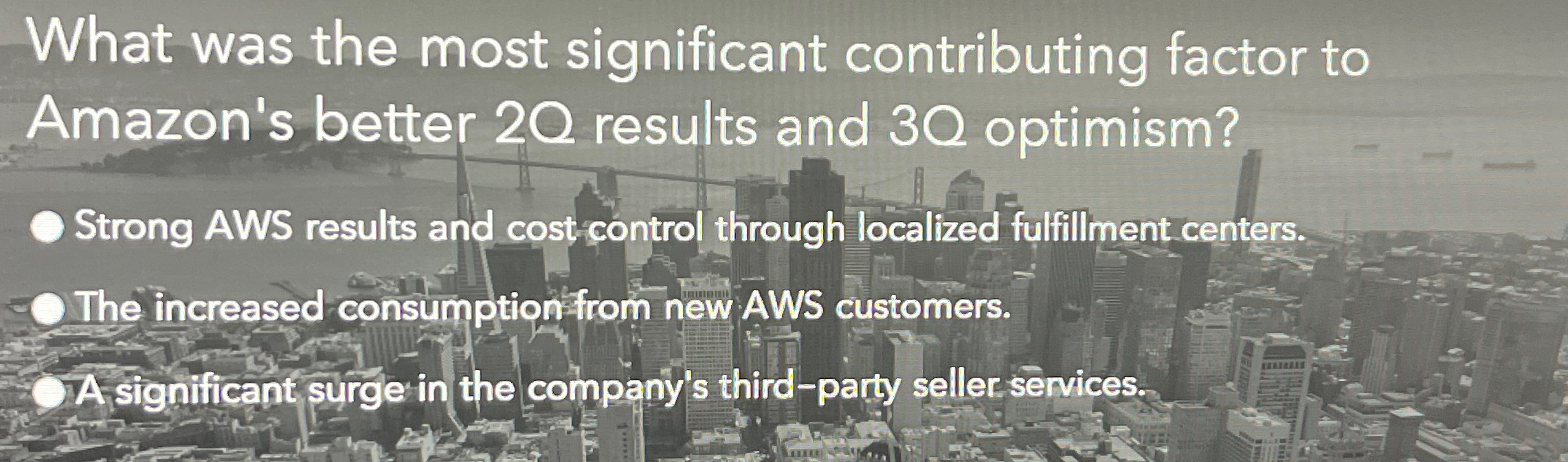 Solved What was the most significant contributing factor to | Chegg.com