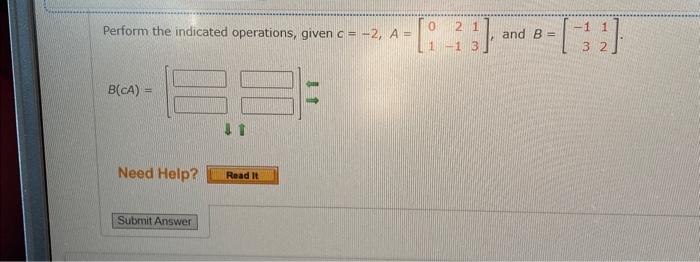Solved Perform the indicated operations, given | Chegg.com