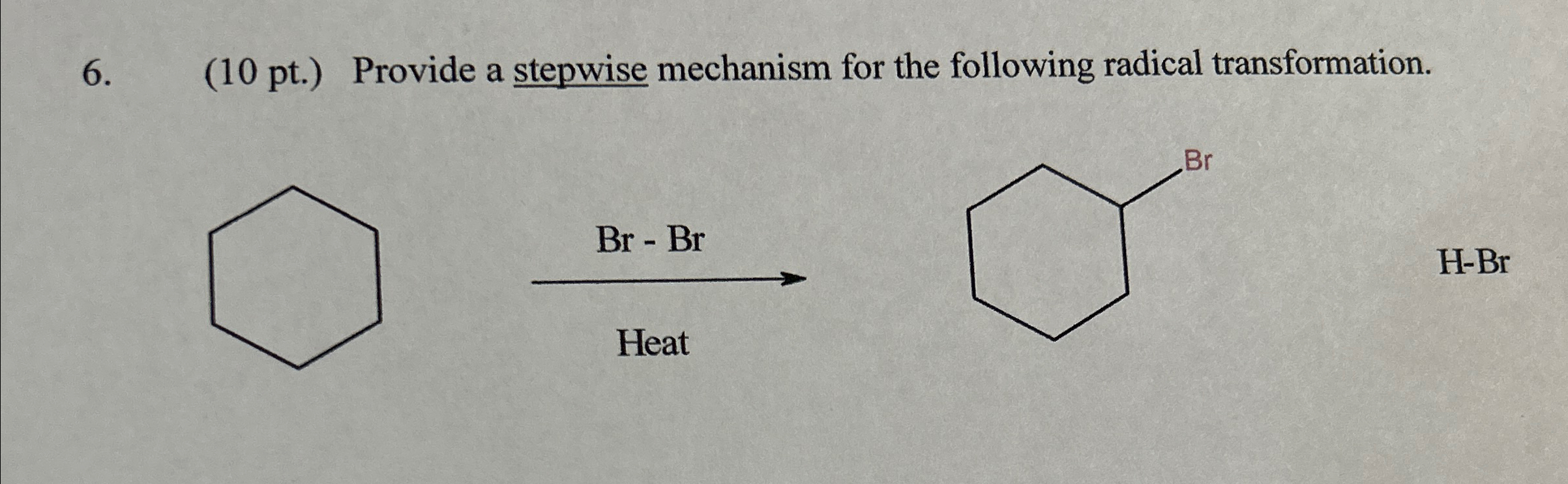 Solved (10 ﻿pt.) ﻿Provide a stepwise mechanism for the | Chegg.com