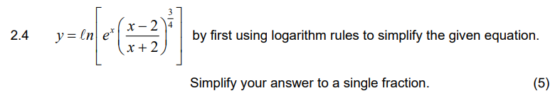 Solved Differentiate the following to the appropriate | Chegg.com