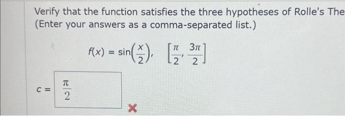 Solved Verify that the function satisfies the three | Chegg.com