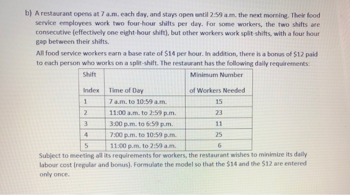 Solved 1) Formulate an algebraic model for the problem and | Chegg.com