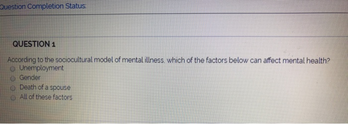 Solved Question Completion Status: QUESTION 1 According to | Chegg.com