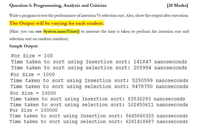 Solved a. Do the program in eclipse, copy and paste the code | Chegg.com