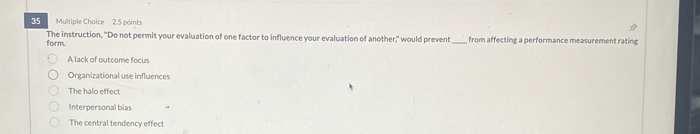 Solved 35 ﻿Multiple Choice 2.5 ﻿pointsThe instruction, "Do | Chegg.com